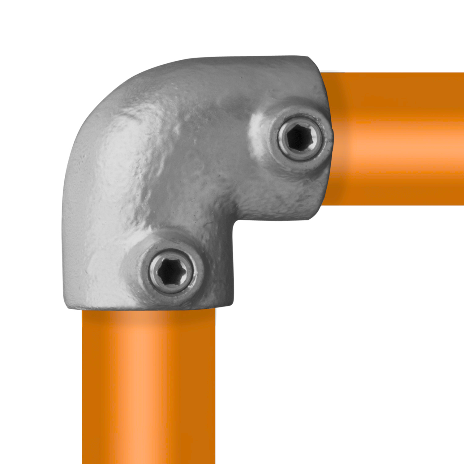 Rohrverbinder aus Stahl Bogen und Eckverbinder